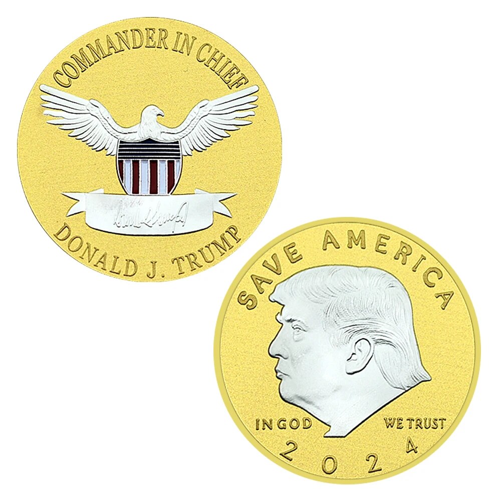 2024 DONALD J. TRUMP Commemorative Coin SAVE AMERICA IN GOD WE TRUST C ...