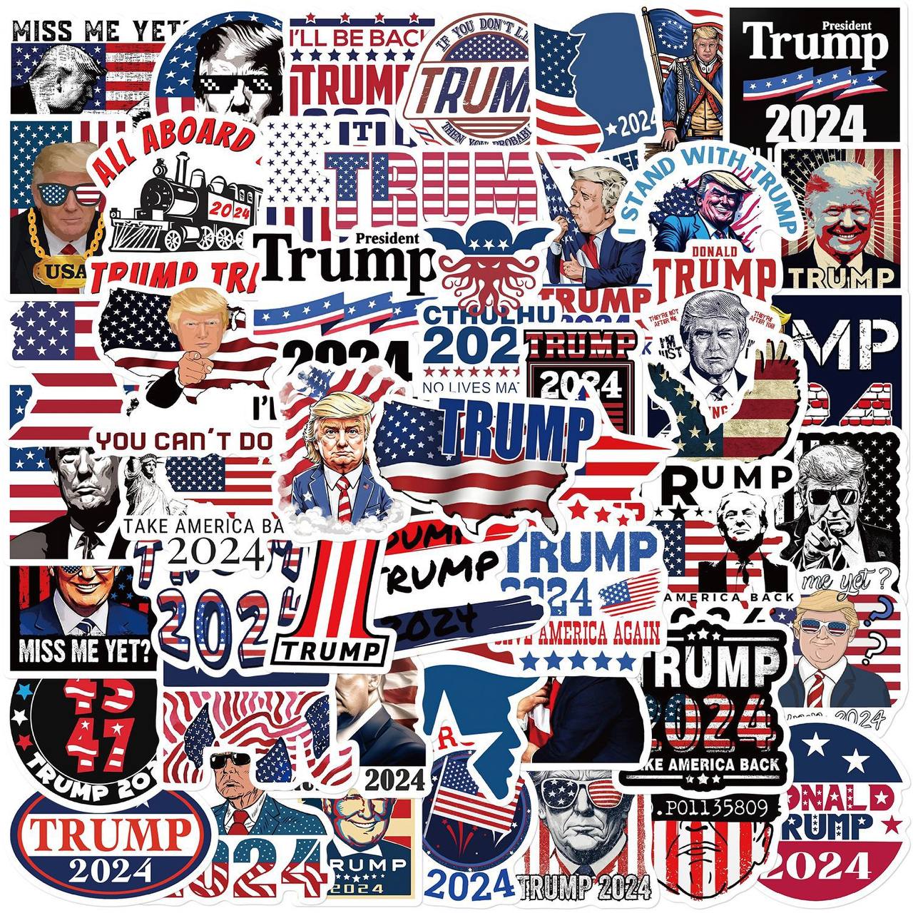 50 Trump Sticker Pack – Patriot Pros Network